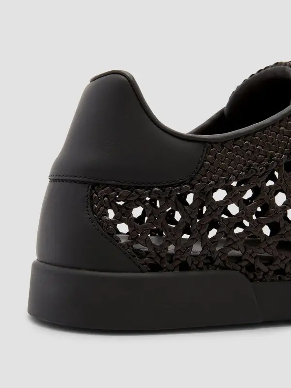 Dolce & Gabbana Woven Leather Low-top Sneakers