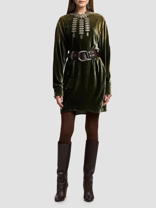 Ralph Lauren Tessy Velvet Cocktail Dress