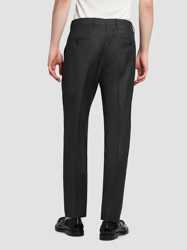 Dolce & Gabbana Striped Pleated-front Virgin Wool Pants