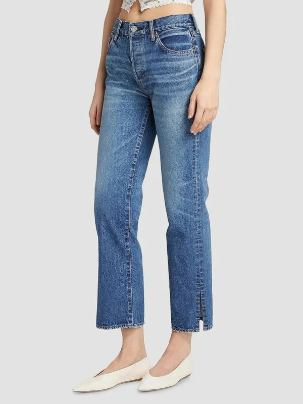 Moussy Vintage Sunset Straight Mid-rise Jeans