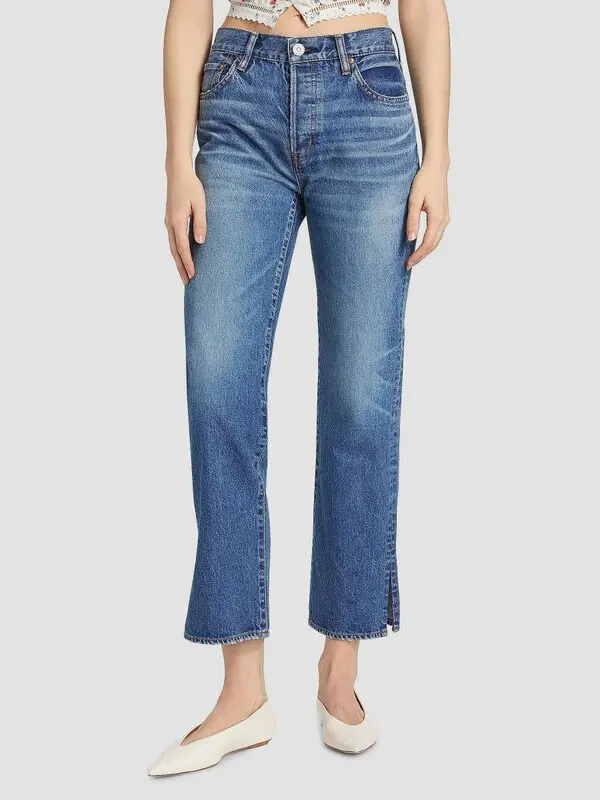 Moussy Vintage Sunset Straight Mid-rise Jeans