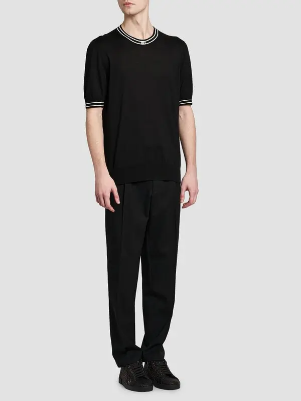 Dolce & Gabbana Logo Silk T-shirt