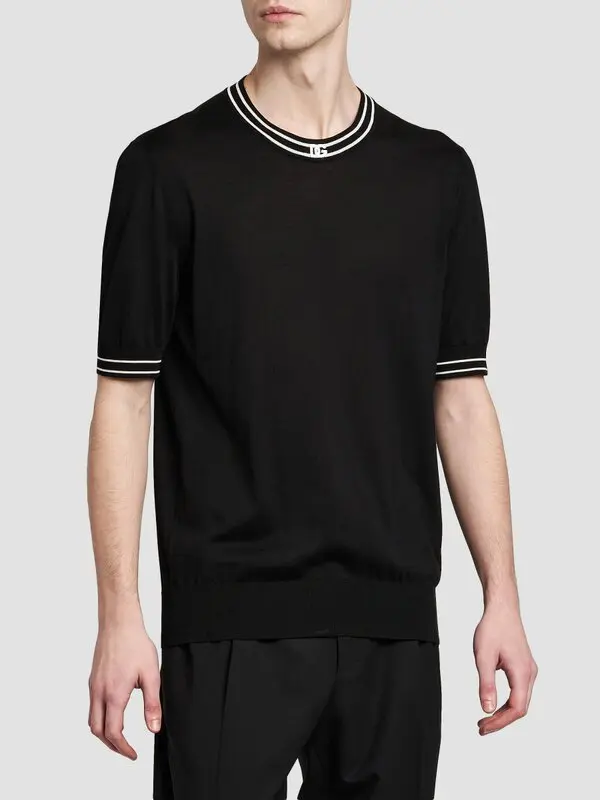 Dolce & Gabbana Logo Silk T-shirt