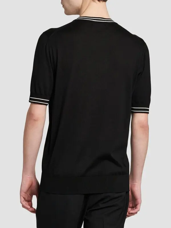 Dolce & Gabbana Logo Silk T-shirt