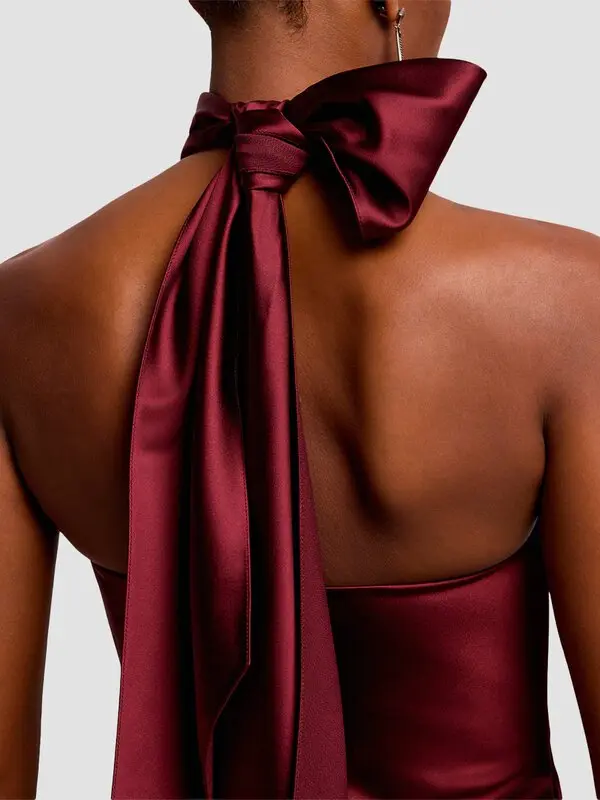 Ralph Lauren Chilton Satin Halter Blouse