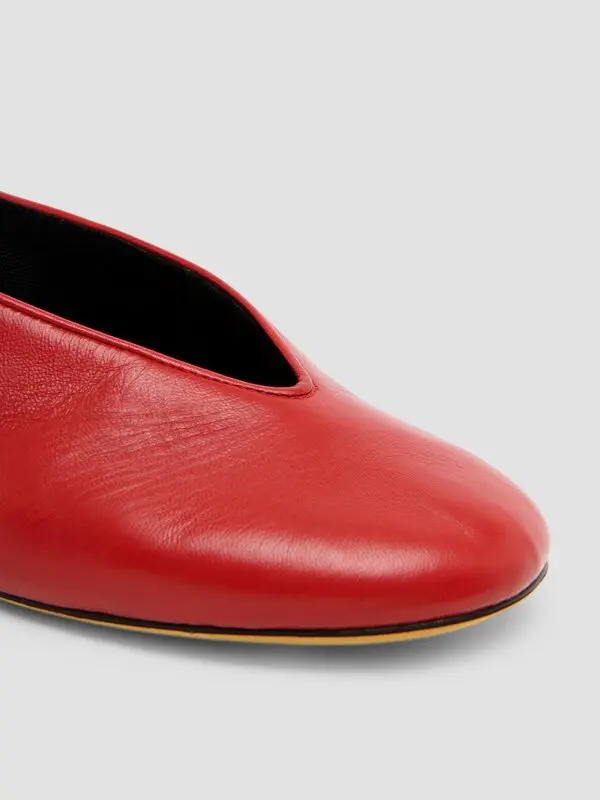 Moschino Duck Leather Flats
