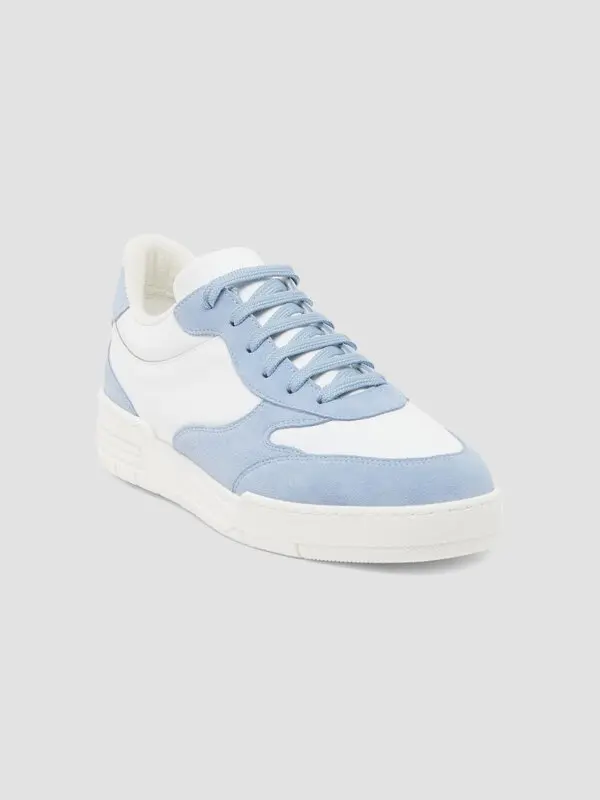 Moschino Streetball Colorblock Leather Sneakers