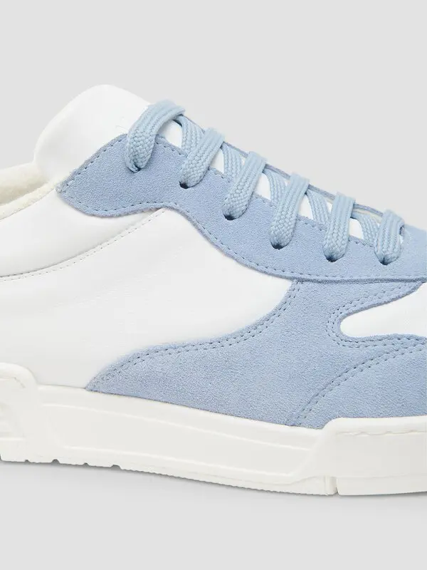 Moschino Streetball Colorblock Leather Sneakers