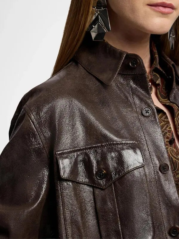 Ralph Lauren Landry Distressed Suede Shirt
