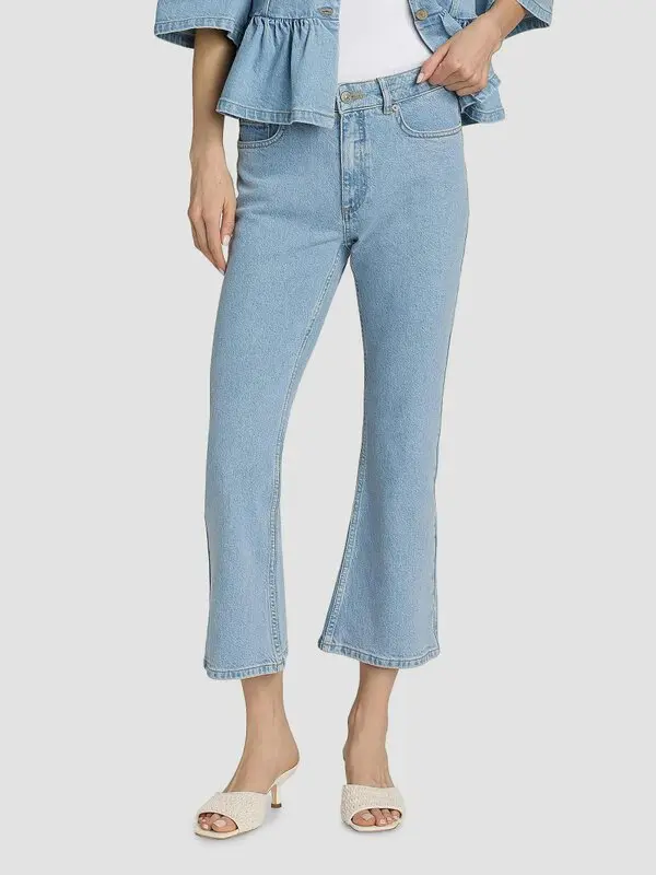 Cinq À Sept Stevie Crop Kick Flare Jeans