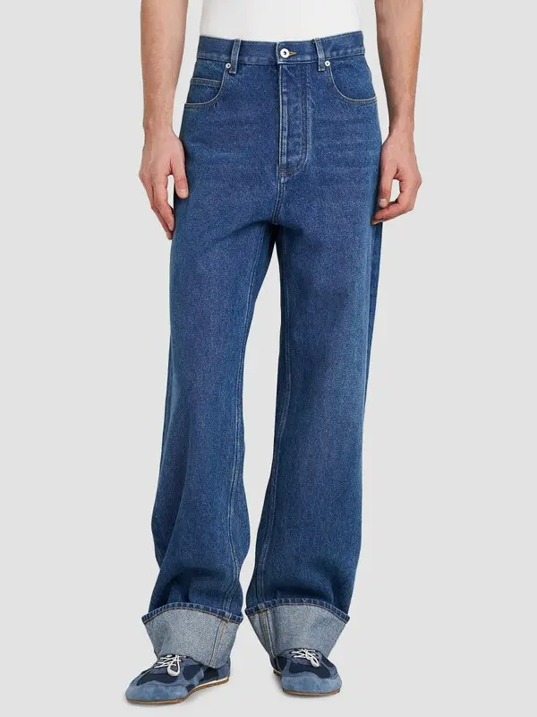 Bottega Veneta Turned-up Straight-fit Jeans