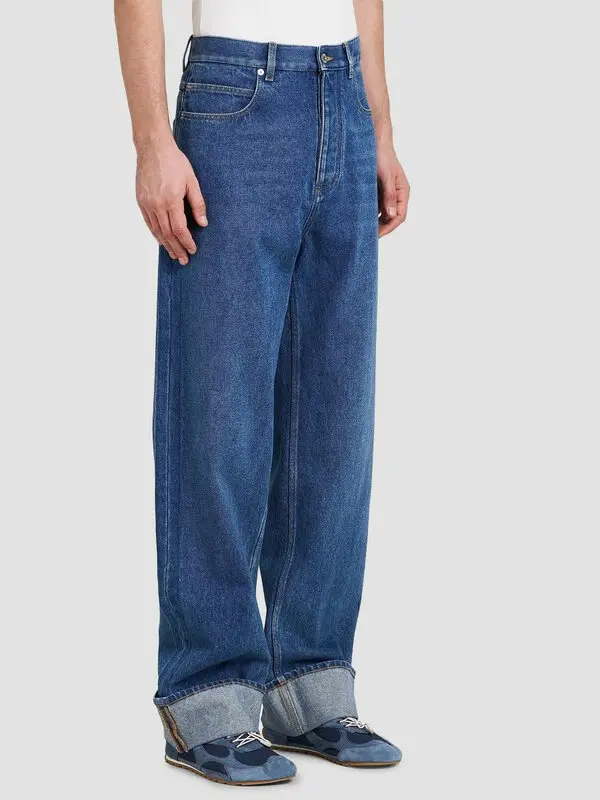 Bottega Veneta Turned-up Straight-fit Jeans