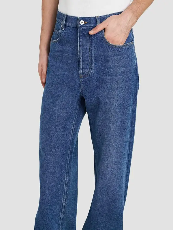 Bottega Veneta Turned-up Straight-fit Jeans