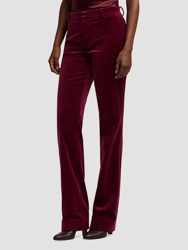 Ralph Lauren Macy Stretch Velvet Pants