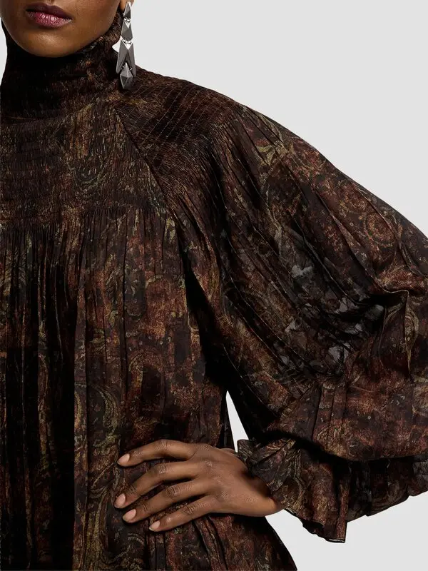 Ralph Lauren Maddison Paisley Fil Coupé Top