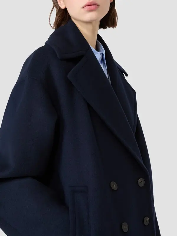 Max Mara Double Wool Broadcloth Peacoat