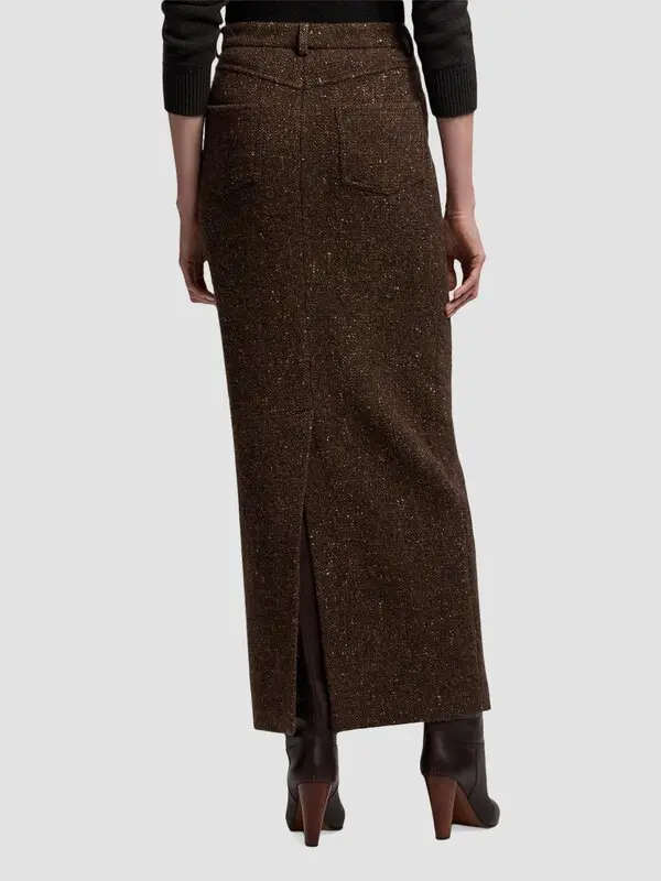 Ralph Lauren Fontaine Textured Tweed Pencil Skirt