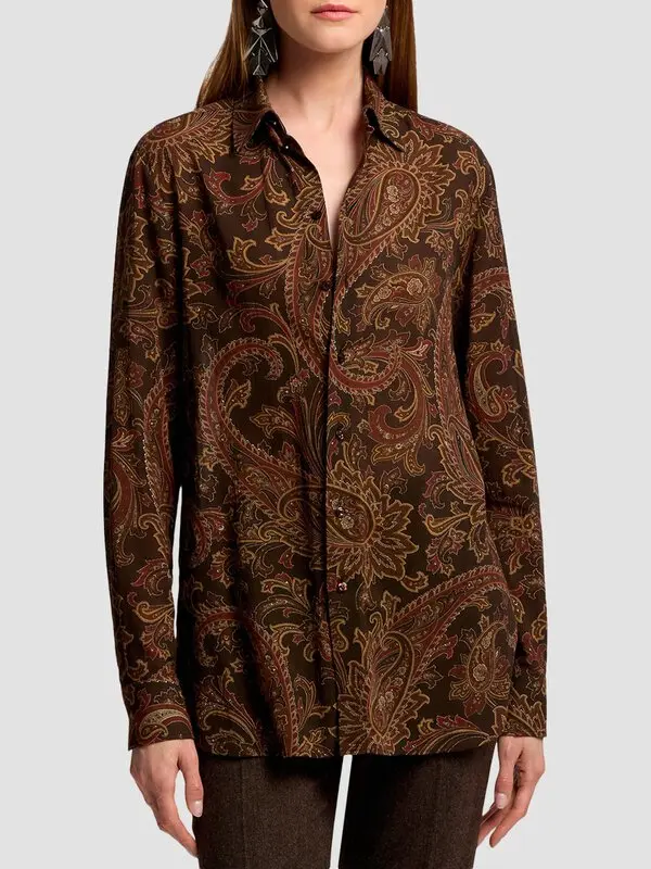 Ralph Lauren Trayna Paisley Cotton Shirt