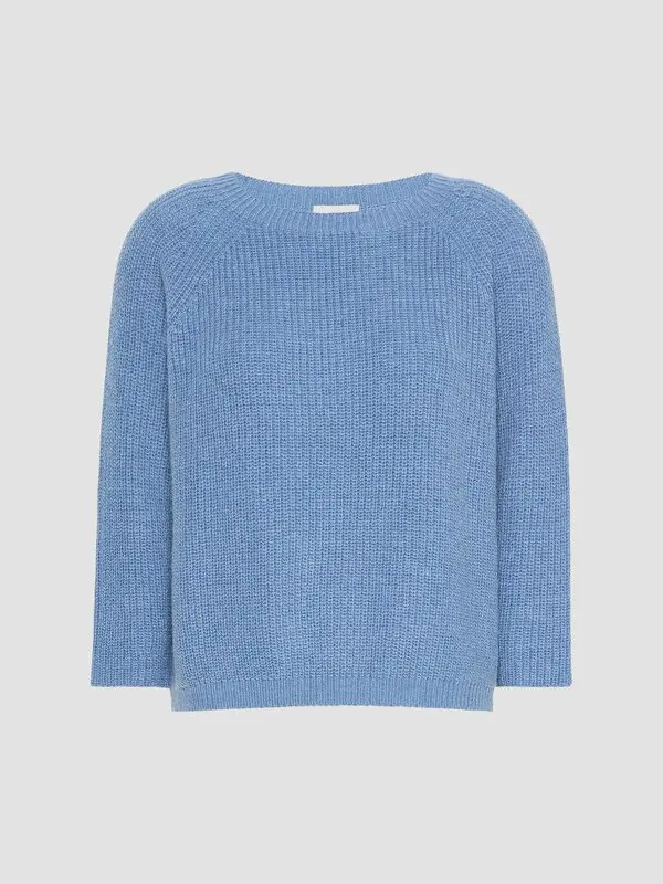 Max Mara Mohair Blend Knit Jumper - Light Blue