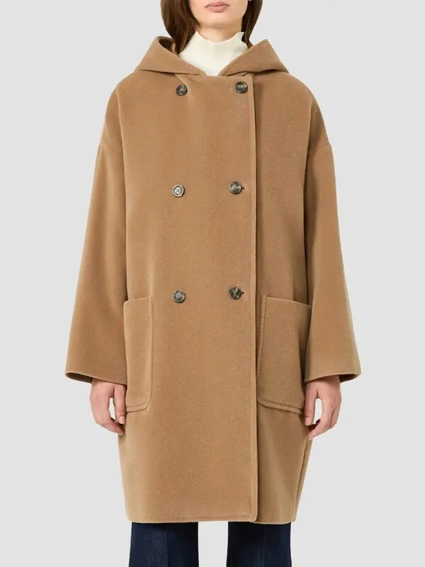 Max Mara Wool And Alpaca Beaver Cloth Coat