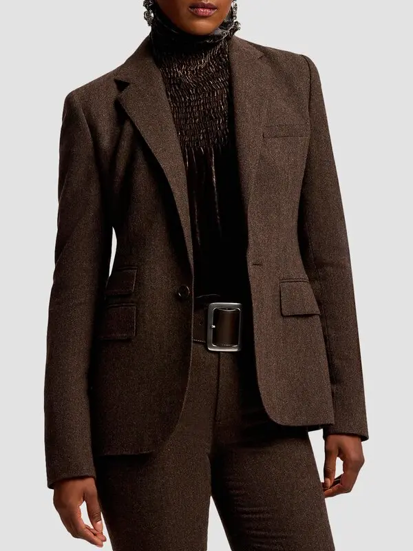 Ralph Lauren Parker Herringbone Wool-blend Jacket
