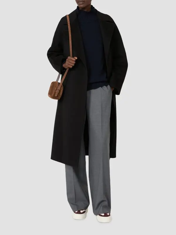 Max Mara Wool Knit Turtleneck Jumper - Navy