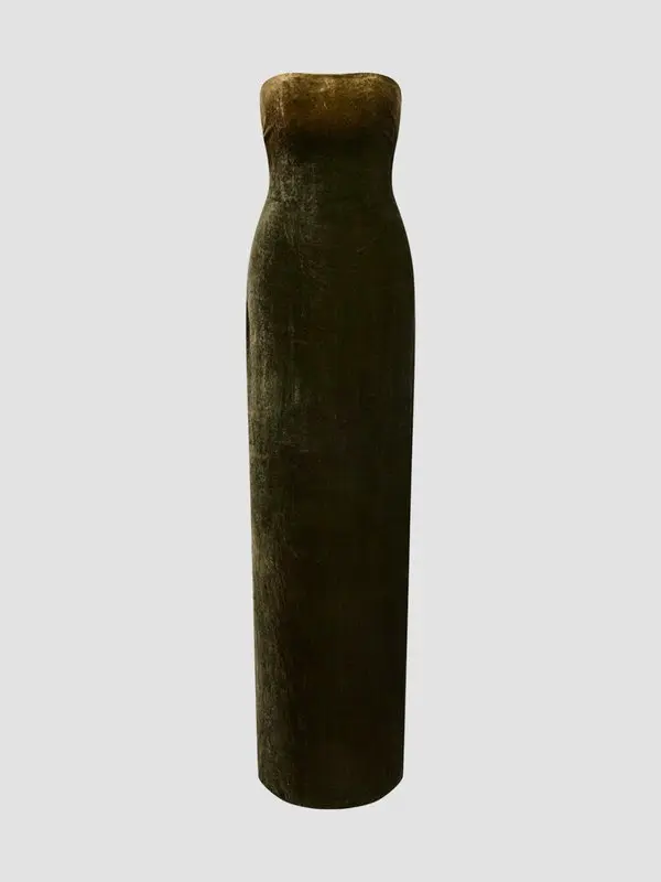 Ralph Lauren Farley Velvet Evening Dress