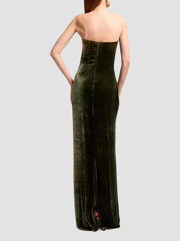 Ralph Lauren Farley Velvet Evening Dress