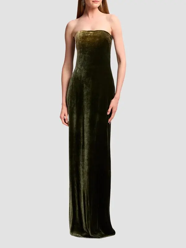 Ralph Lauren Farley Velvet Evening Dress
