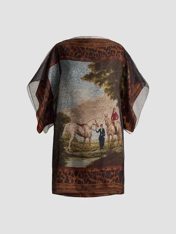 Ralph Lauren Orianne Scenic Twill Tunic Dress