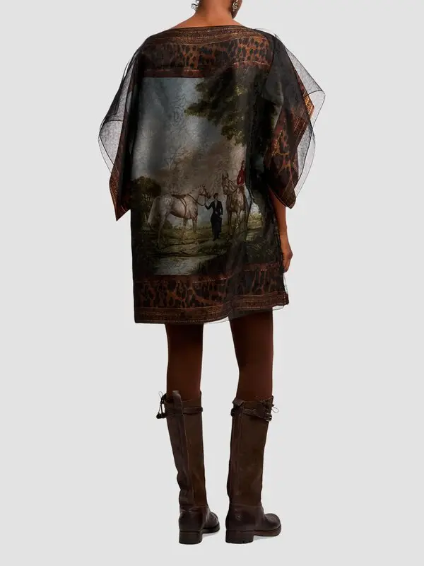 Ralph Lauren Orianne Scenic Twill Tunic Dress