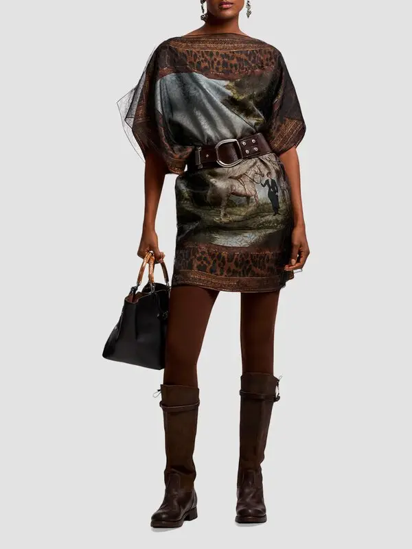 Ralph Lauren Orianne Scenic Twill Tunic Dress