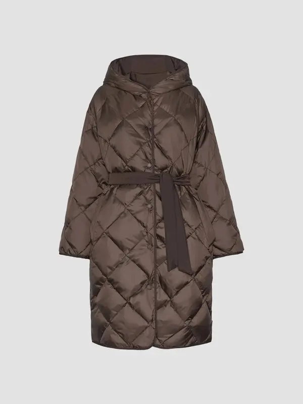 Max Mara Reversible Down Coat In Technical Twill