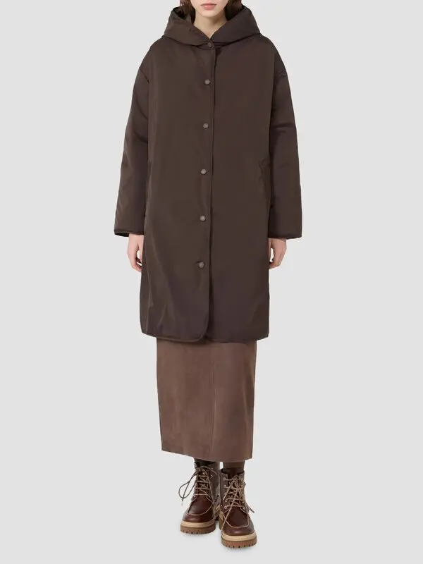Max Mara Reversible Down Coat In Technical Twill