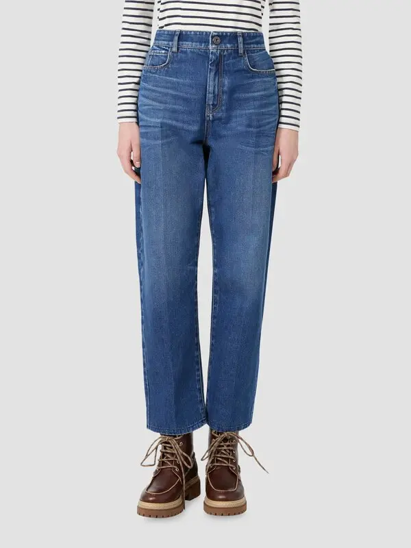 Max Mara Cotton Denim Tapered Jeans