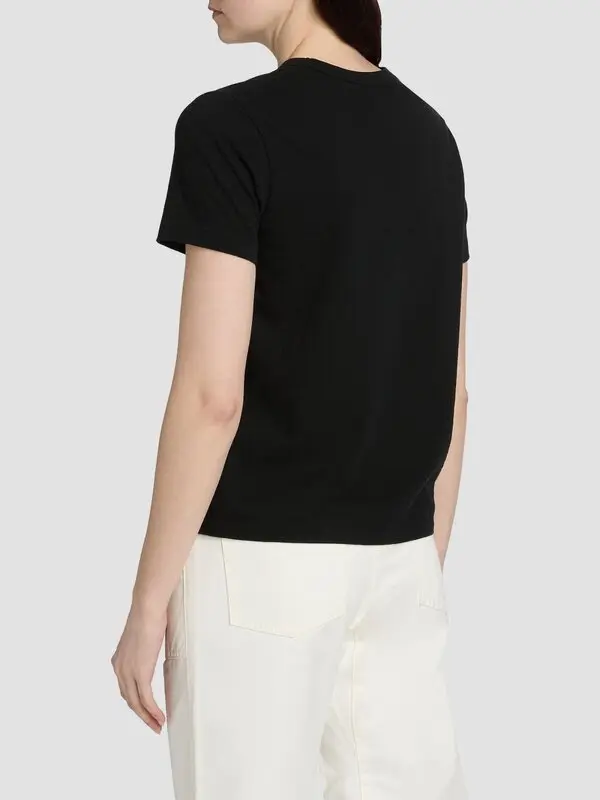 Moussy Vintage Basic Crewneck Cotton T-shirt - Black