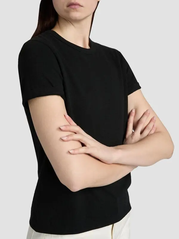 Moussy Vintage Basic Crewneck Cotton T-shirt - Black