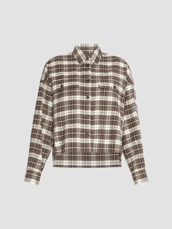 Max Mara Wool And Cotton Flannel Shirt