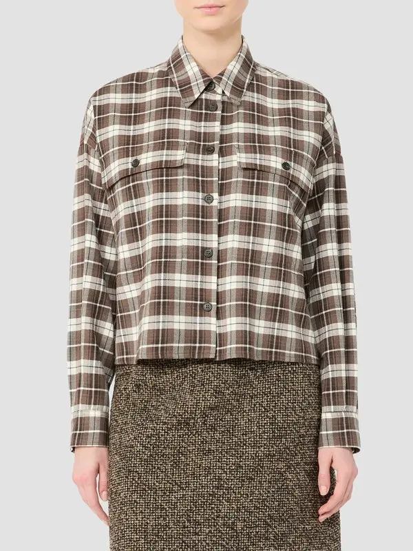 Max Mara Wool And Cotton Flannel Shirt