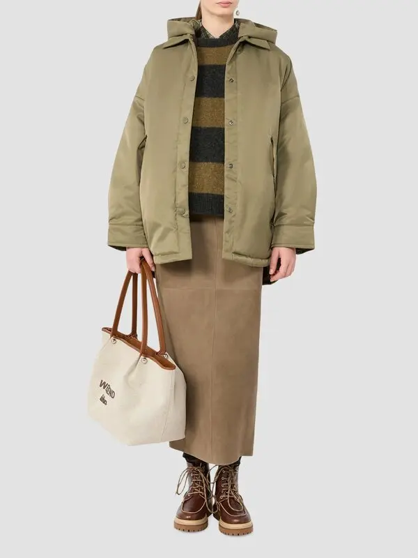 Max Mara Suede Skirt - Khaki