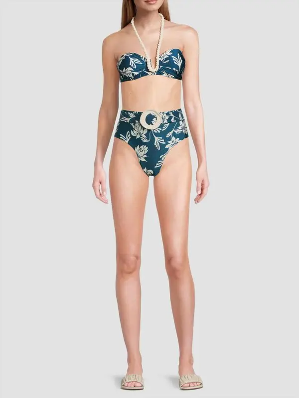 PatBO Artichoke High-waisted Bikini Bottom