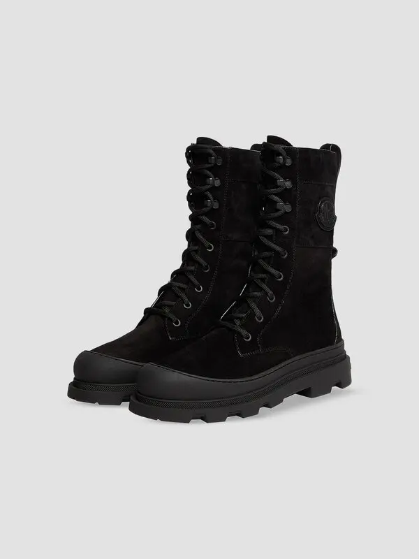 Moncler Vera High Boots In Suede