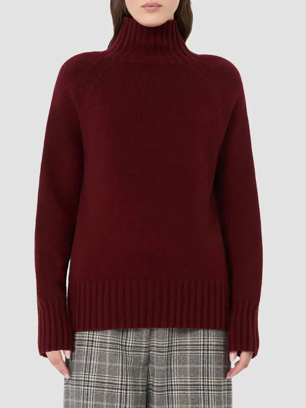 Max Mara Wool And Cashmere Yarn Polo Neck Sweater