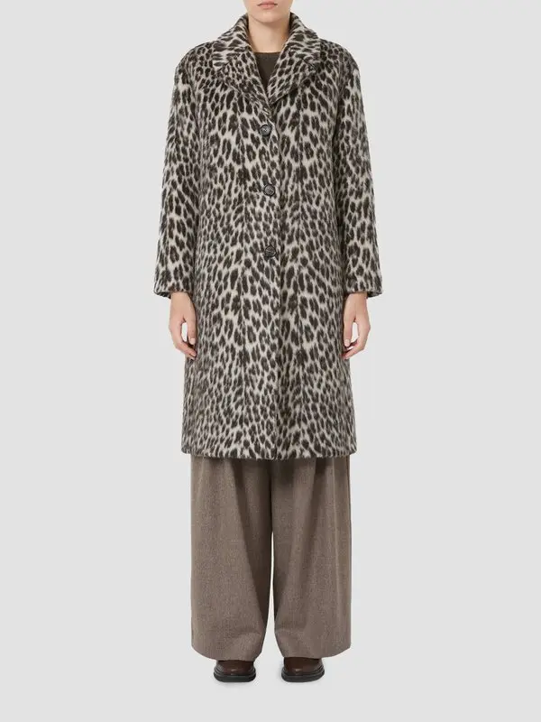 Max Mara Soft Textured Jacquard Coat