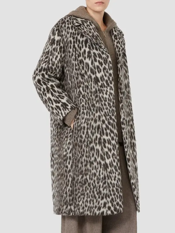 Max Mara Soft Textured Jacquard Coat