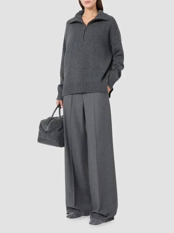 Max Mara High Waisted Wool Trousers
