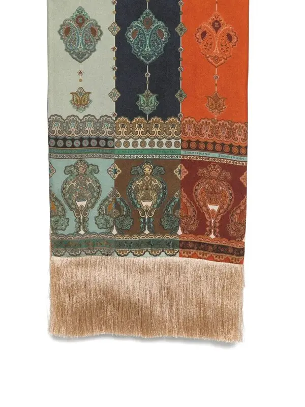 Zimmermann Scarf Printed "prism Stripes - Multi