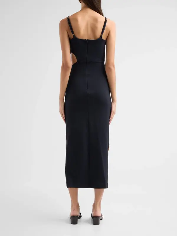 PatBO Delya Stone Knit Midi Dress