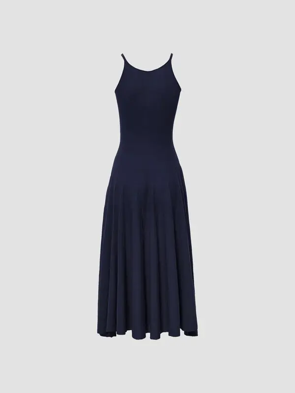 Malo Rib-knit Cotton Mako Midi-dress