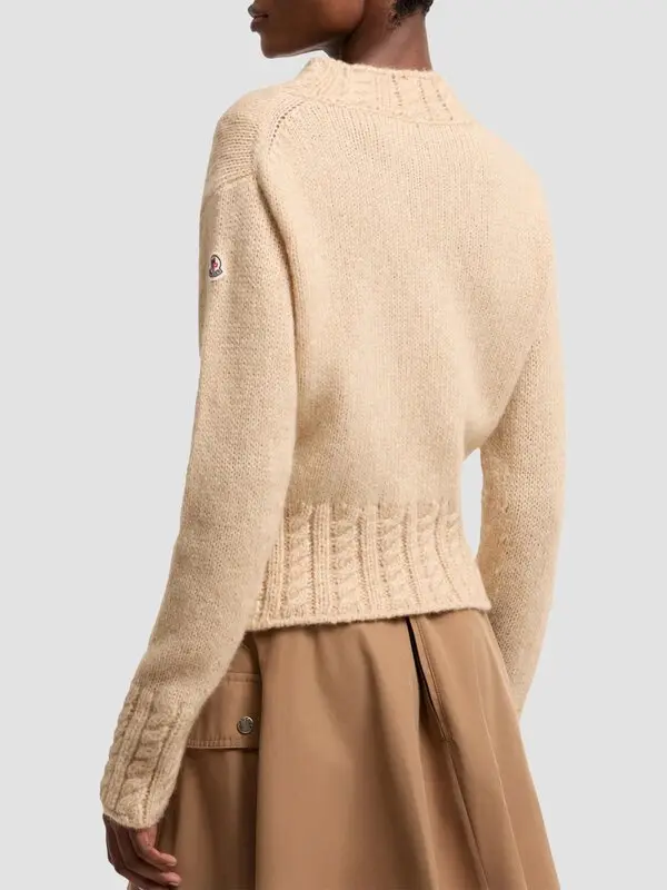Moncler Sweater In Alpaca Blend